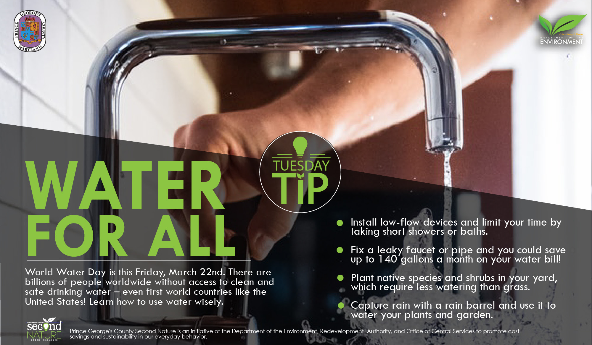 Tuesday Tip: Water For All | Camp Springs Civic Association