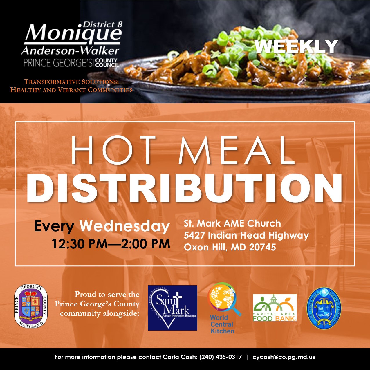 Hot Meal Distribution and Stand up & Deliver | Camp Springs Civic ...