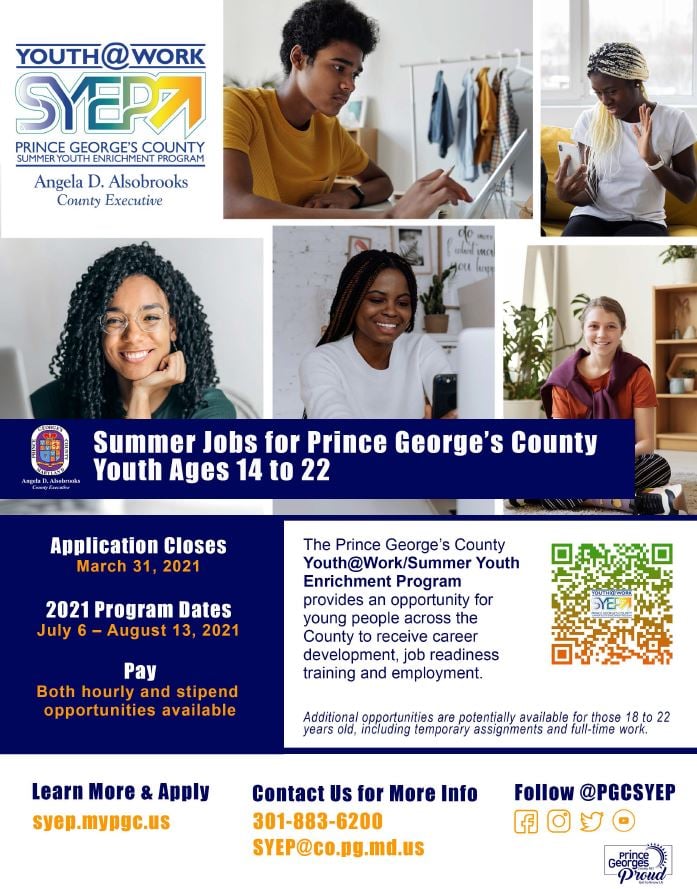 2021 Youth@Work/Summer Youth Enrichment Program (Ages 14-22)- Apply by ...